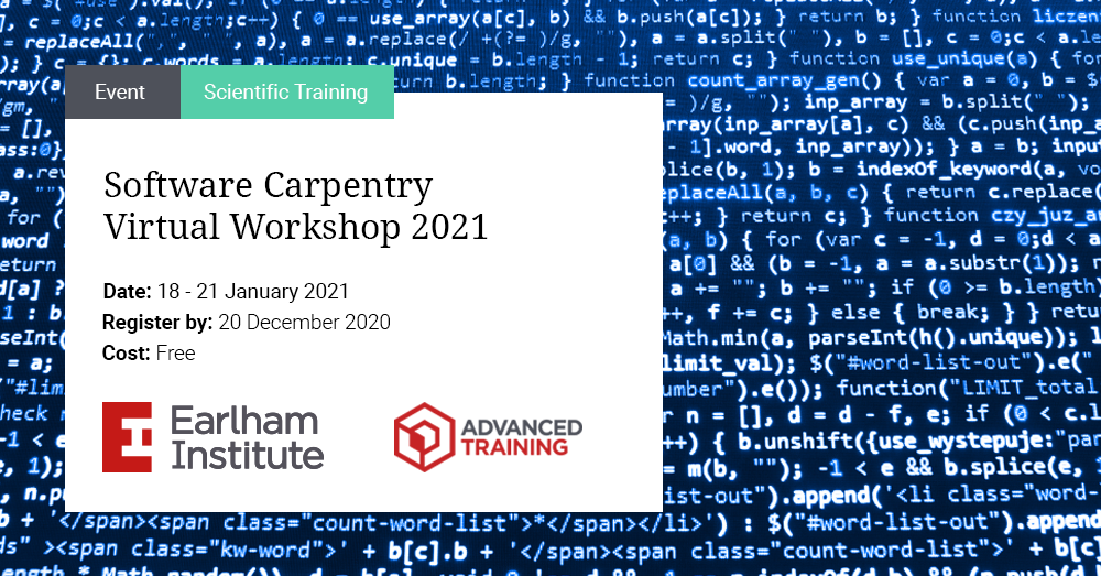 Software Carpentry Virtual Workshop 2021 | Earlham Institute